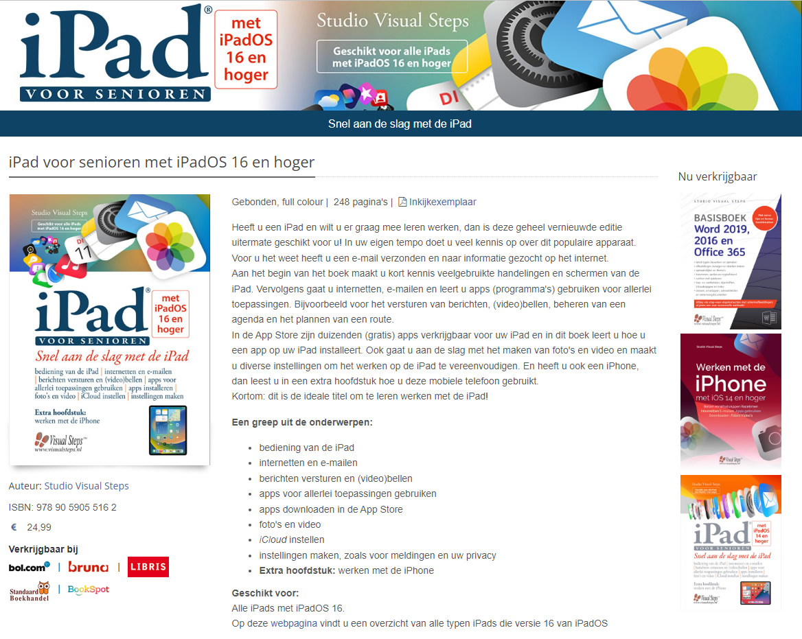 iPad voor senioren met iPadOS 16 en hoger