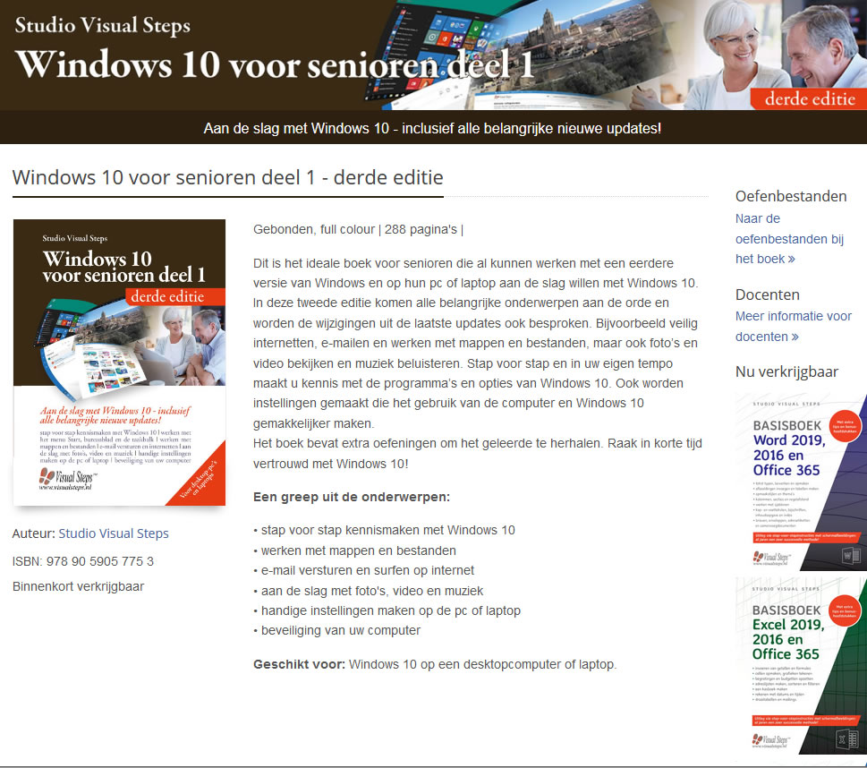 Windows 10 voor senioren deel 1 - derde editie